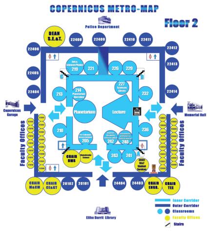 Copernicus Hall Floor Maps | Central Connecticut State University